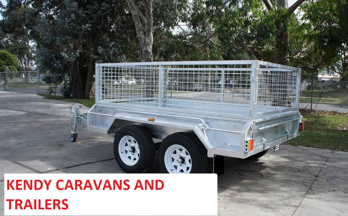 8x5 HEAVY DUTY GALVANISED TANDEM AXLE BRAKED 2000kg ATM BOX TRAILER WI ...